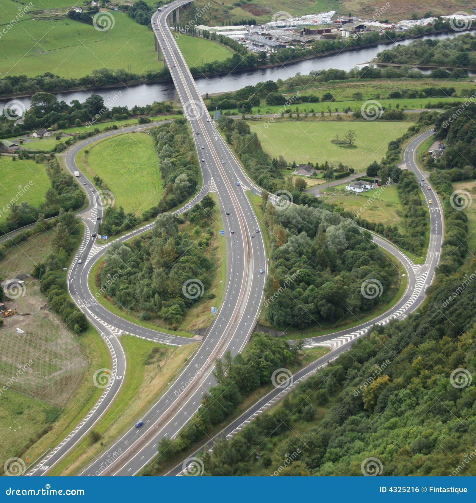 Road junction stock photo. Image of freeway, rural, united - 4325216