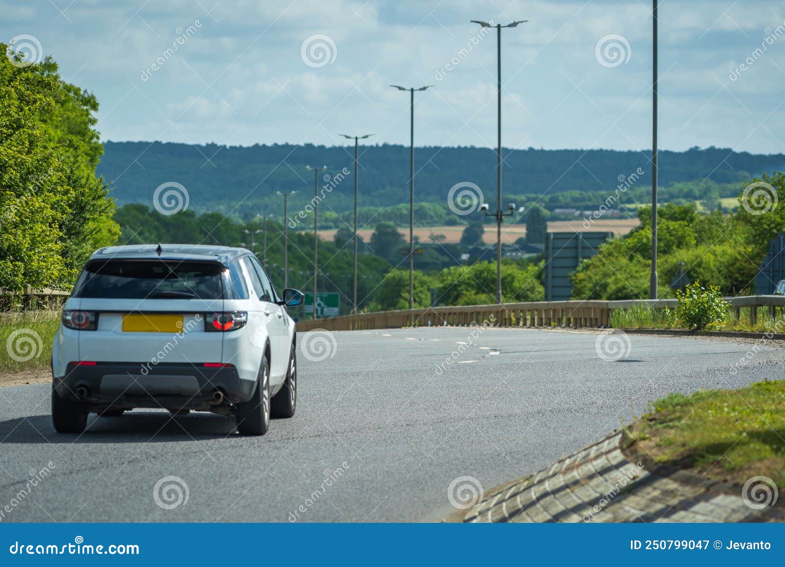 Road Junction Exit To Motorway in England UK Stock Image - Image of ...