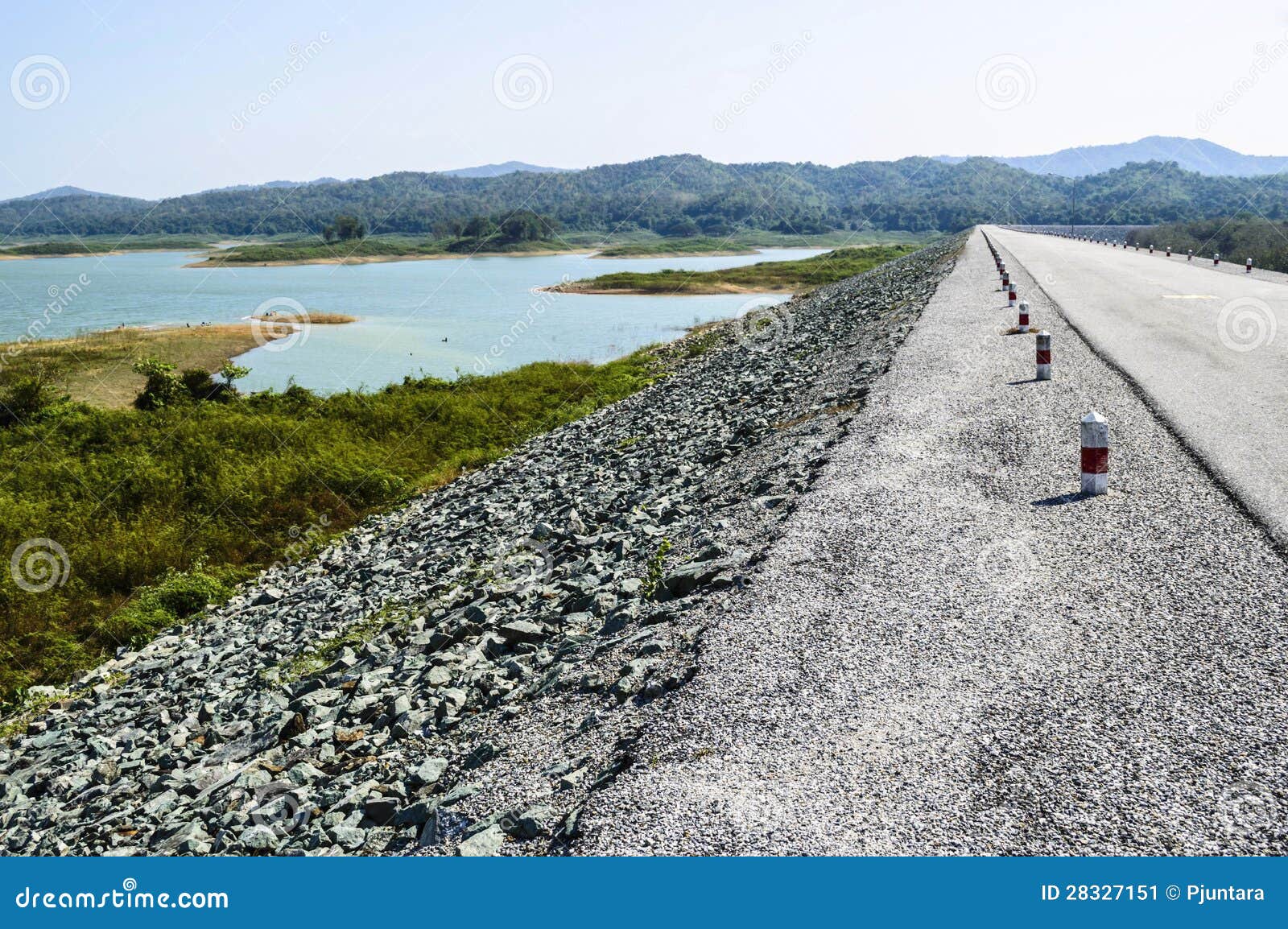 Road beside lake stock image. Image of walk, mountain - 28327151