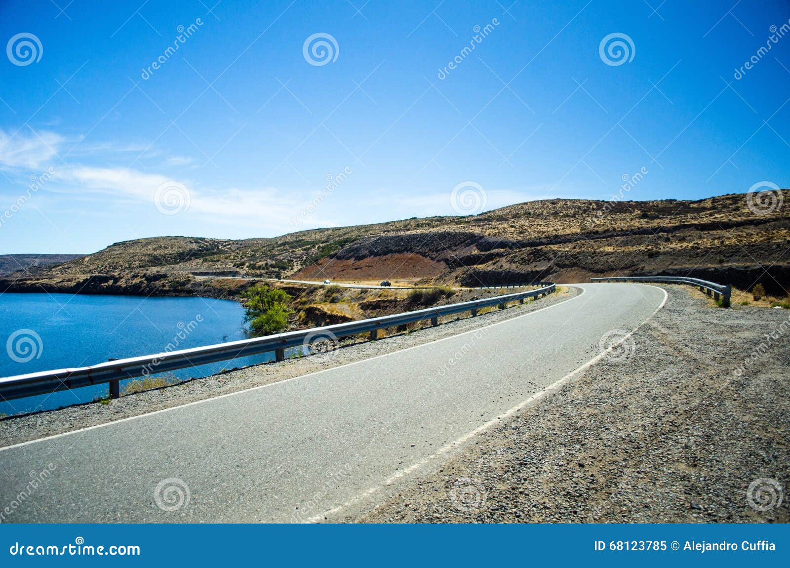 Road and Lake stock image. Image of bridge, highway, grass - 68123785