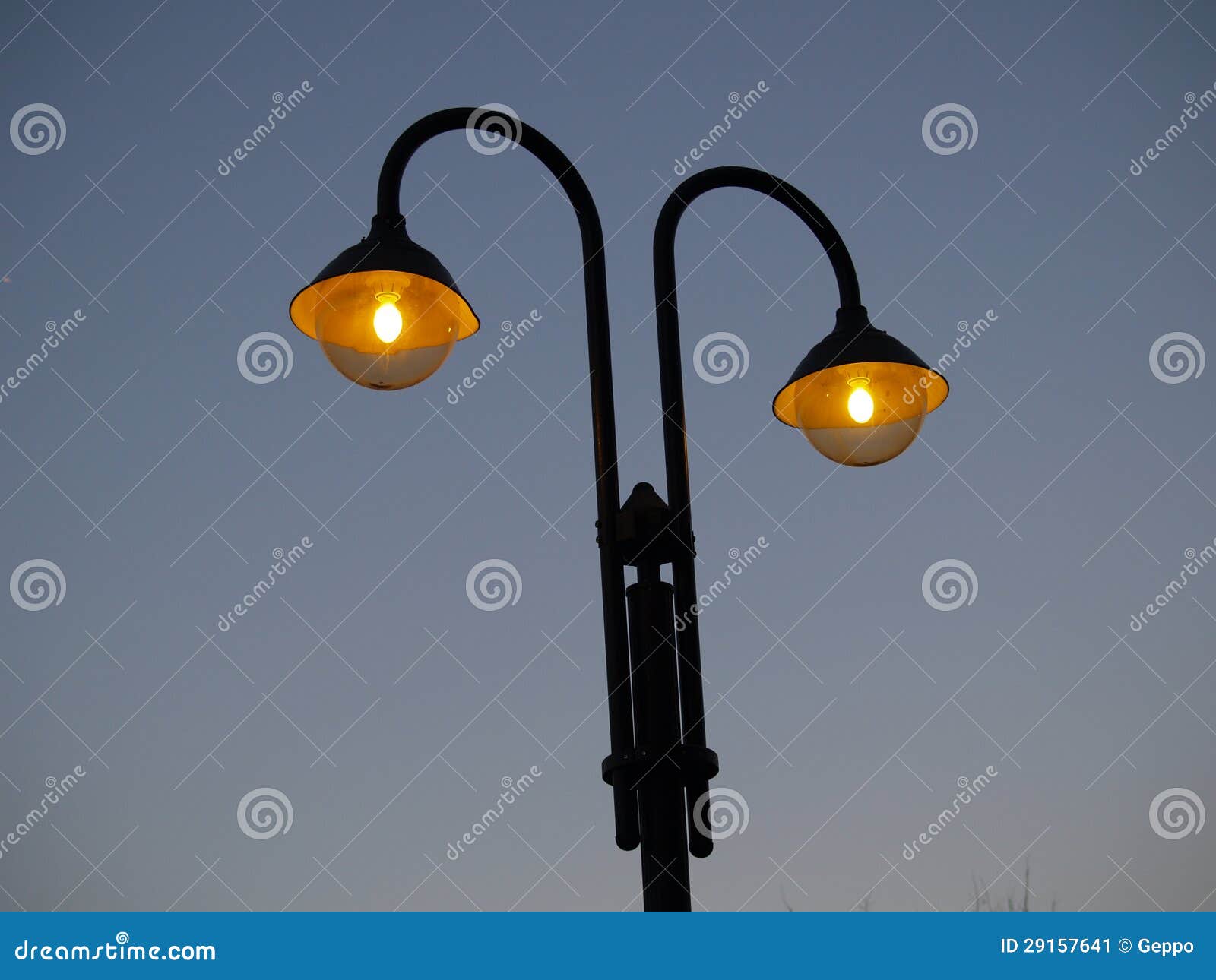 Road lamp stock image. Image of energy, nighttime, pole - 29157641