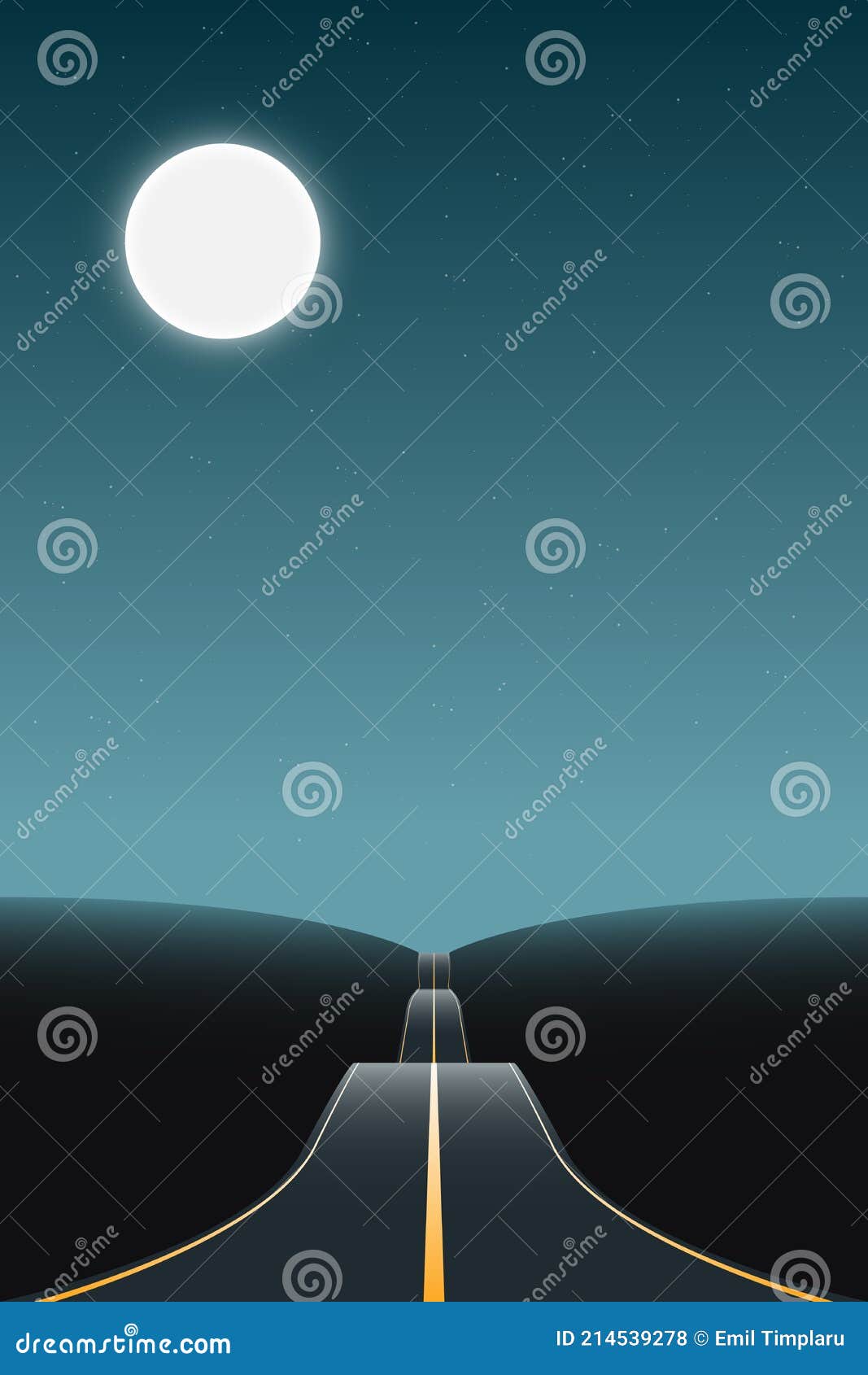 Road landscape background stock vector. Illustration of perspective ...