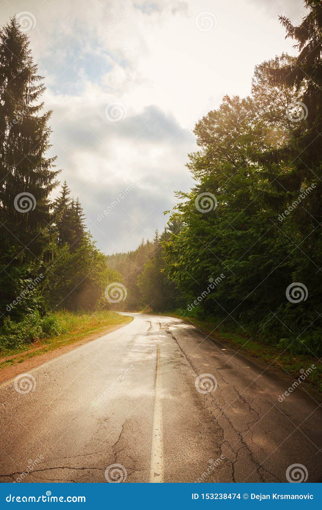 On the Road stock photo. Image of mountain, rainy, path - 153238474