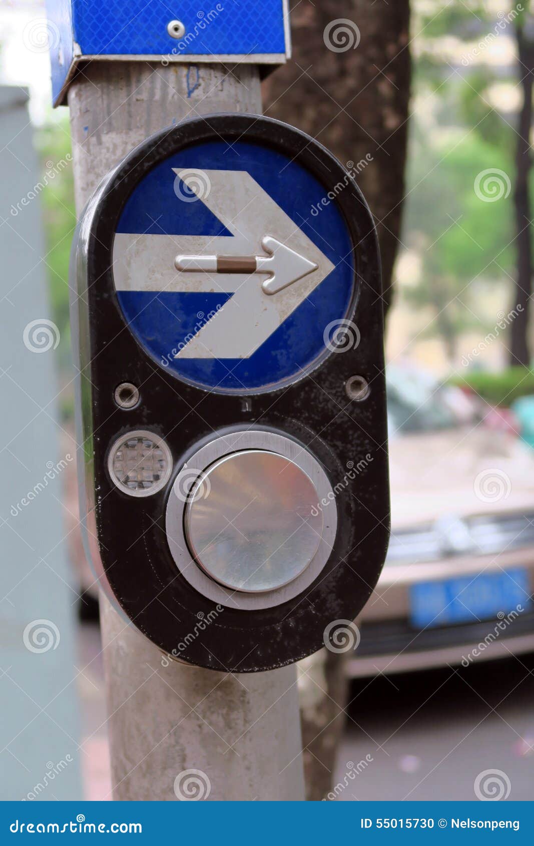 Road light button stock photo. Image of traffic, pedestrian - 55015730