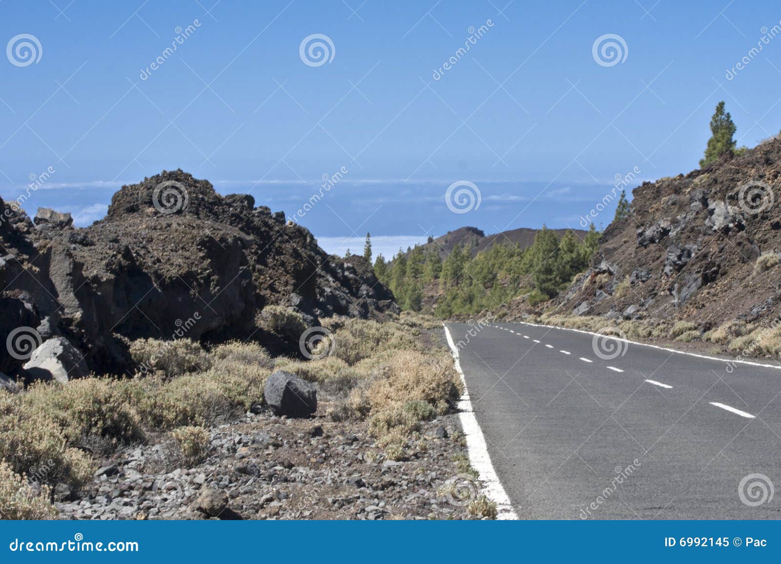 Road line stock image. Image of hill, road, infrastructure - 6992145