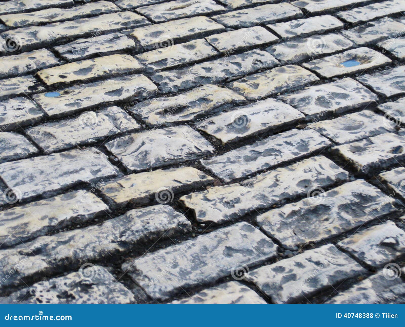 Road lined with stones stock photo. Image of stones, brick - 40748388