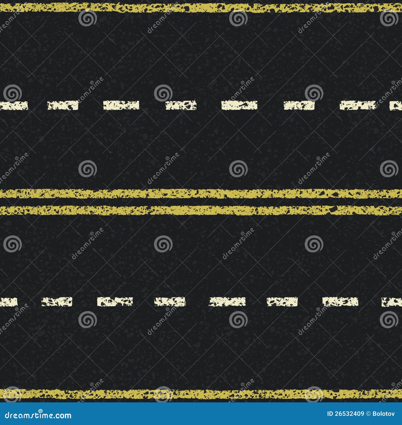 Road Lines Seamless Pattern Stock Vector - Illustration of dividing ...