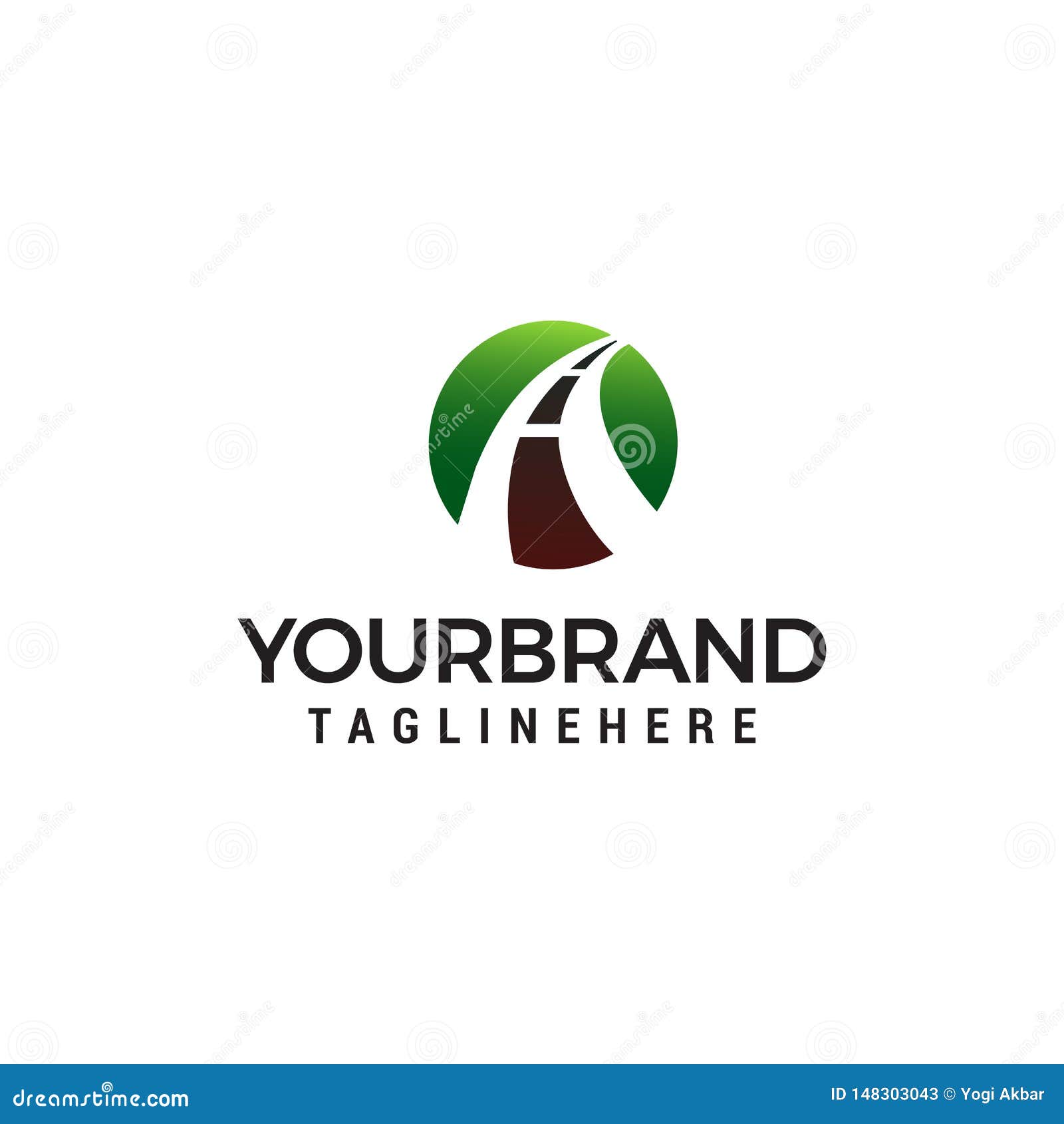 Road Logo Design Concept Template Stock Vector - Illustration of ...