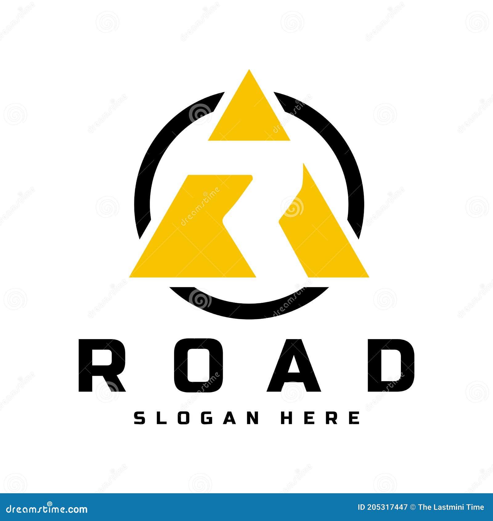 ROAD LOGO DESIGN stock vector. Illustration of asphalt - 205317447