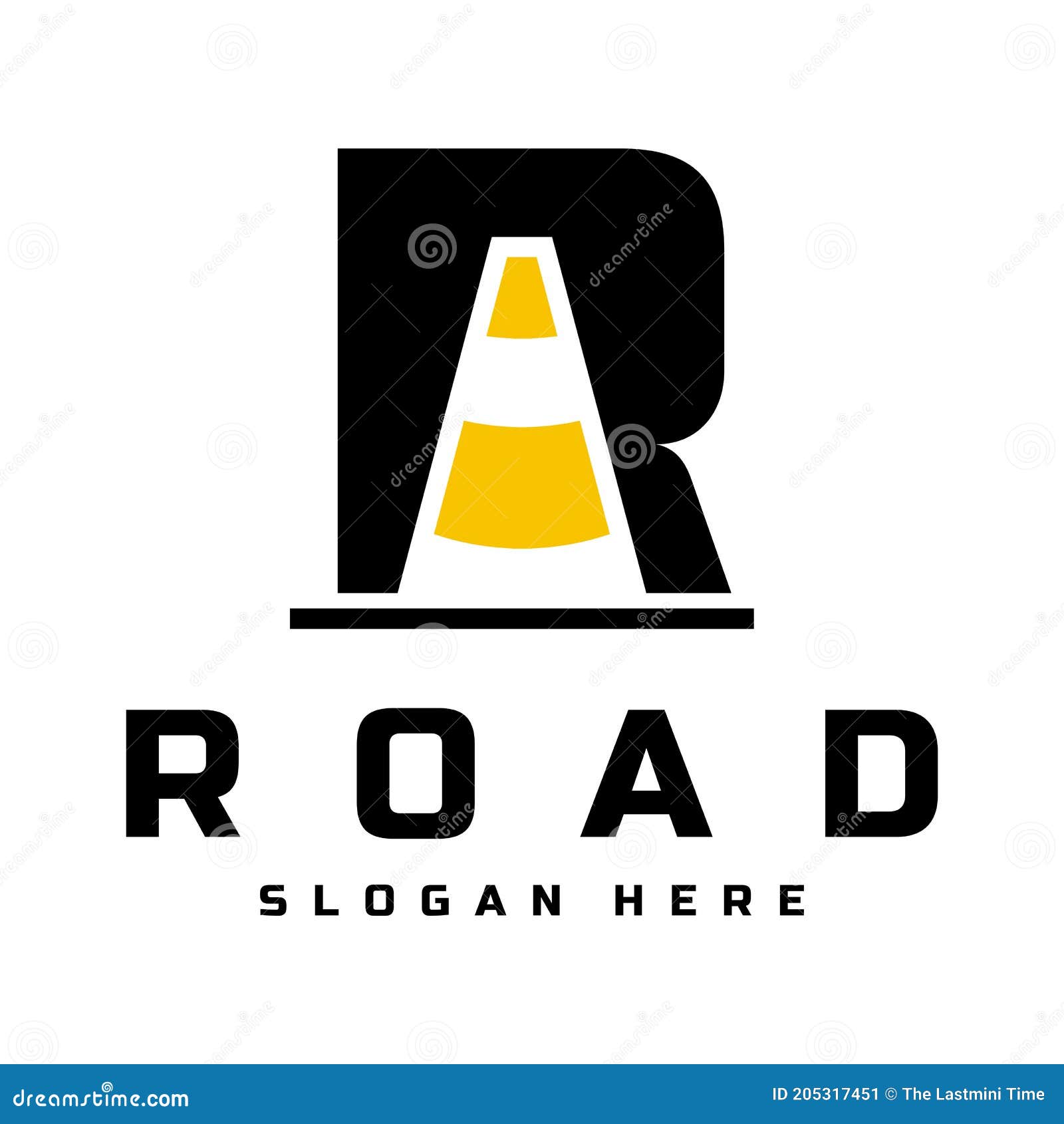 ROAD LOGO DESIGN stock vector. Illustration of graphic - 205317451
