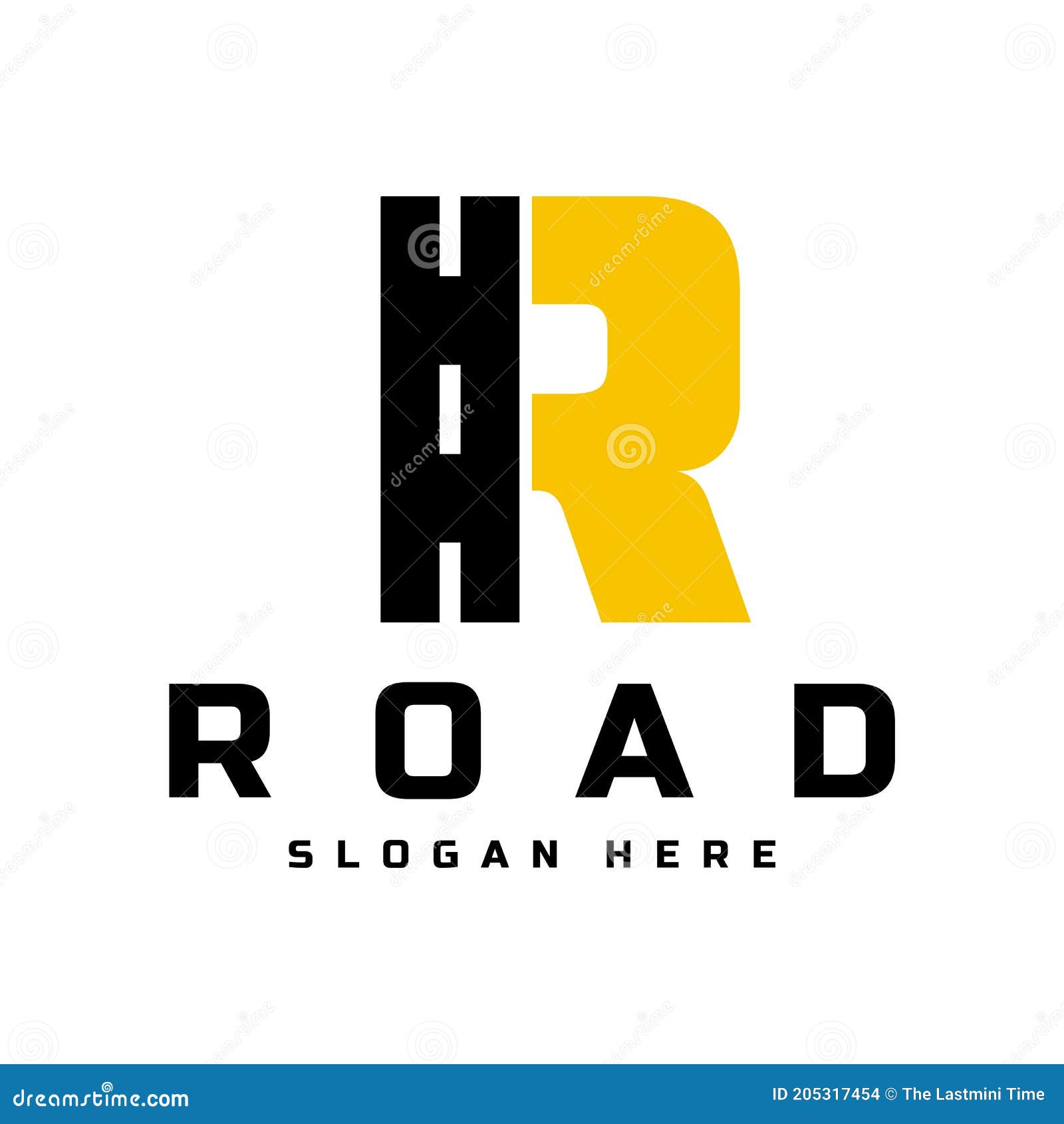 ROAD LOGO DESIGN stock vector. Illustration of isolated - 205317454