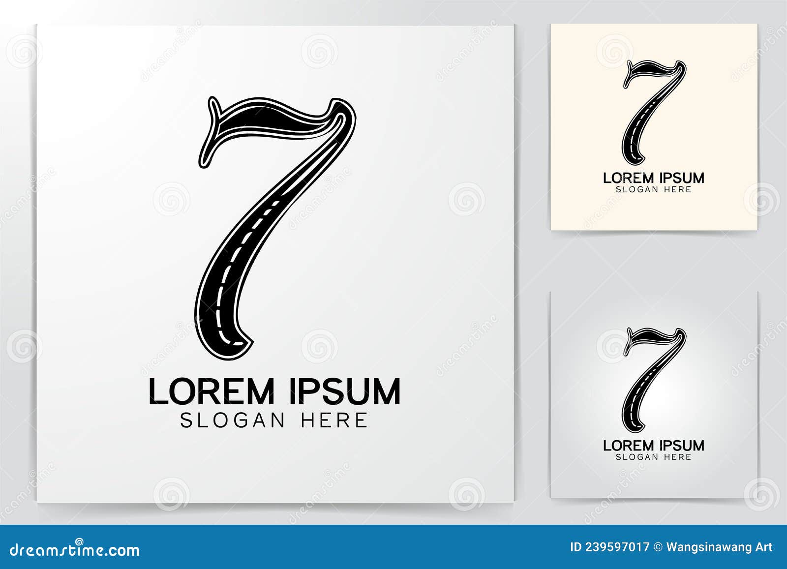 Road Logo Designs Inspiration Isolated on White Background Stock Vector ...