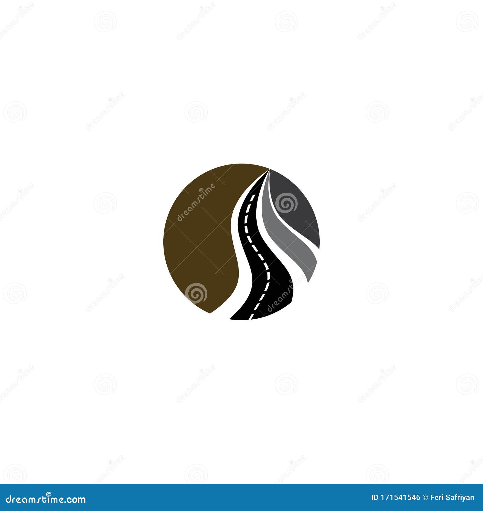 Road logo template vector stock vector. Illustration of turn - 171541546
