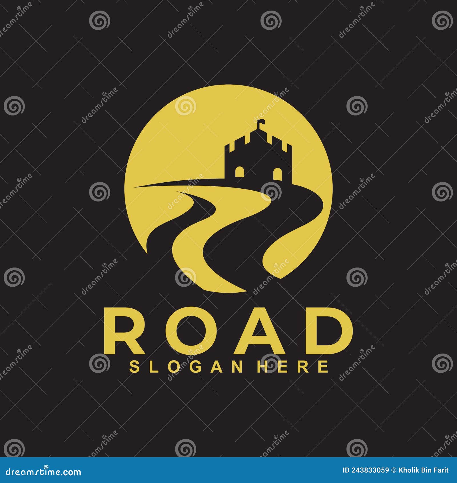 Road Logo Vector Design Template Stock Vector - Illustration of icon ...