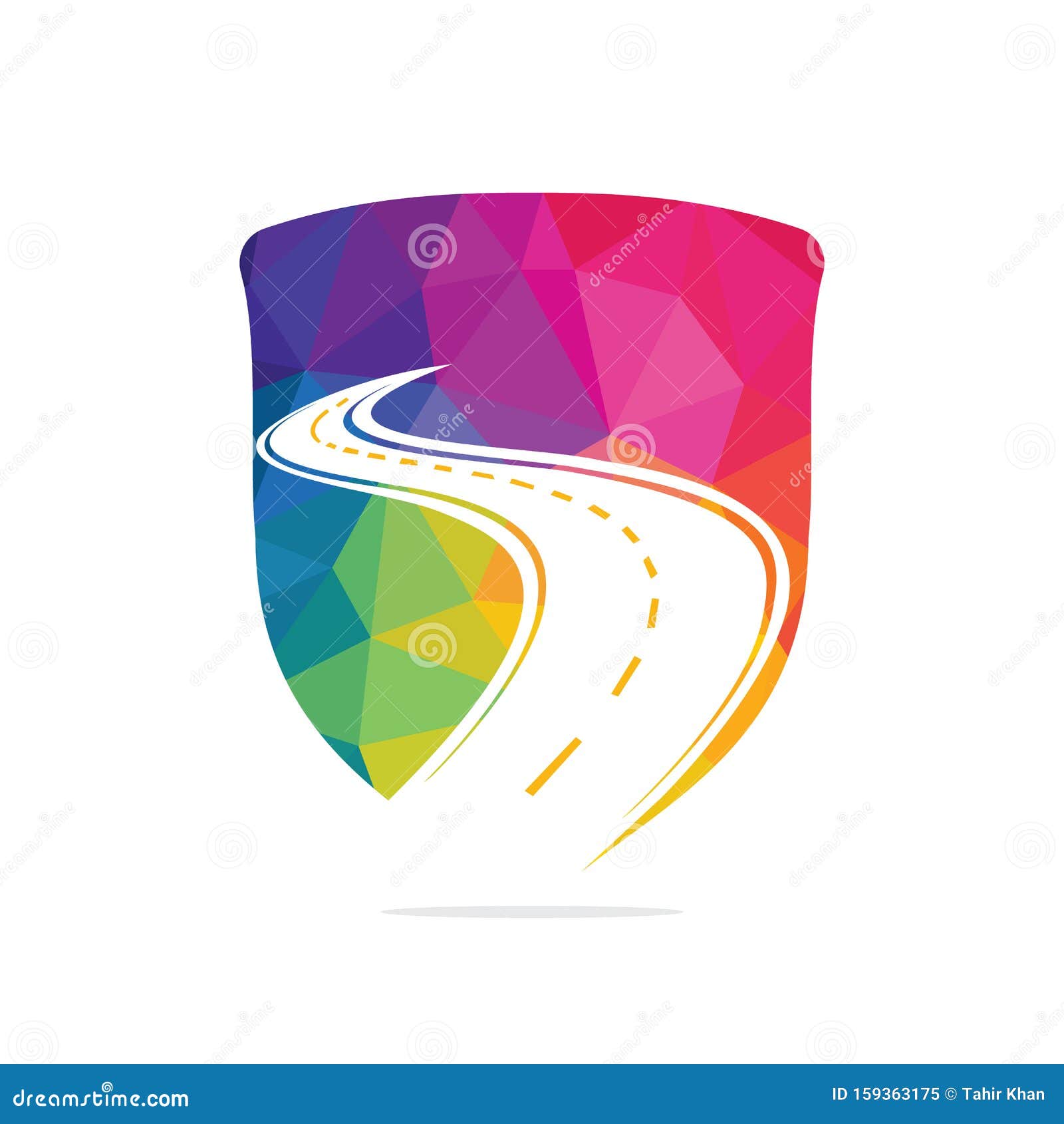 Road Logo Vector Design Template. Stock Vector - Illustration of career ...