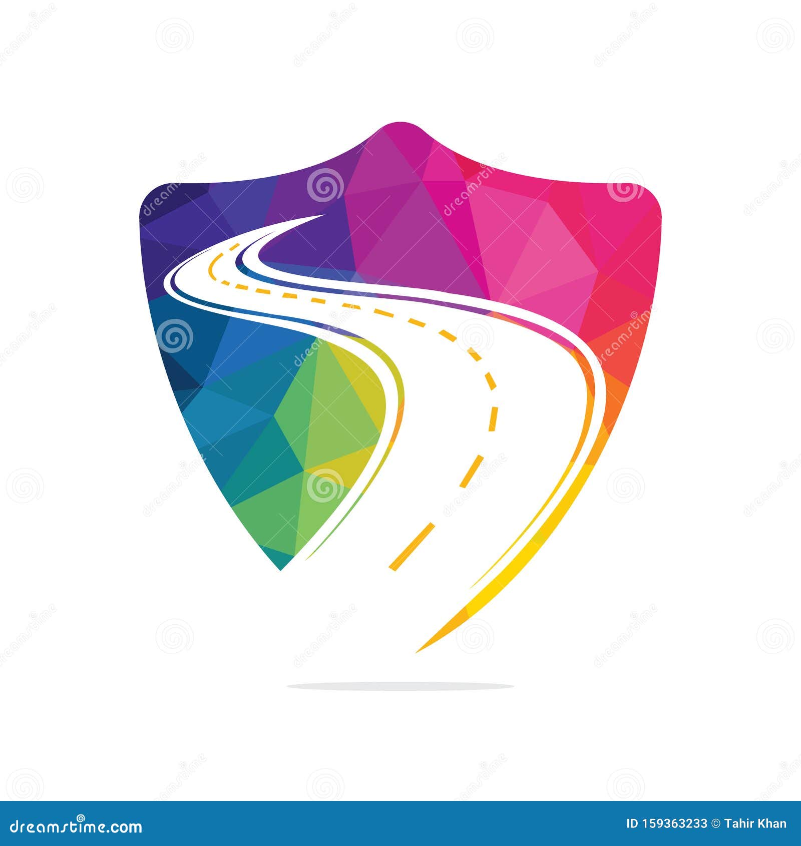 Road Logo Vector Design Template. Stock Vector - Illustration of point ...