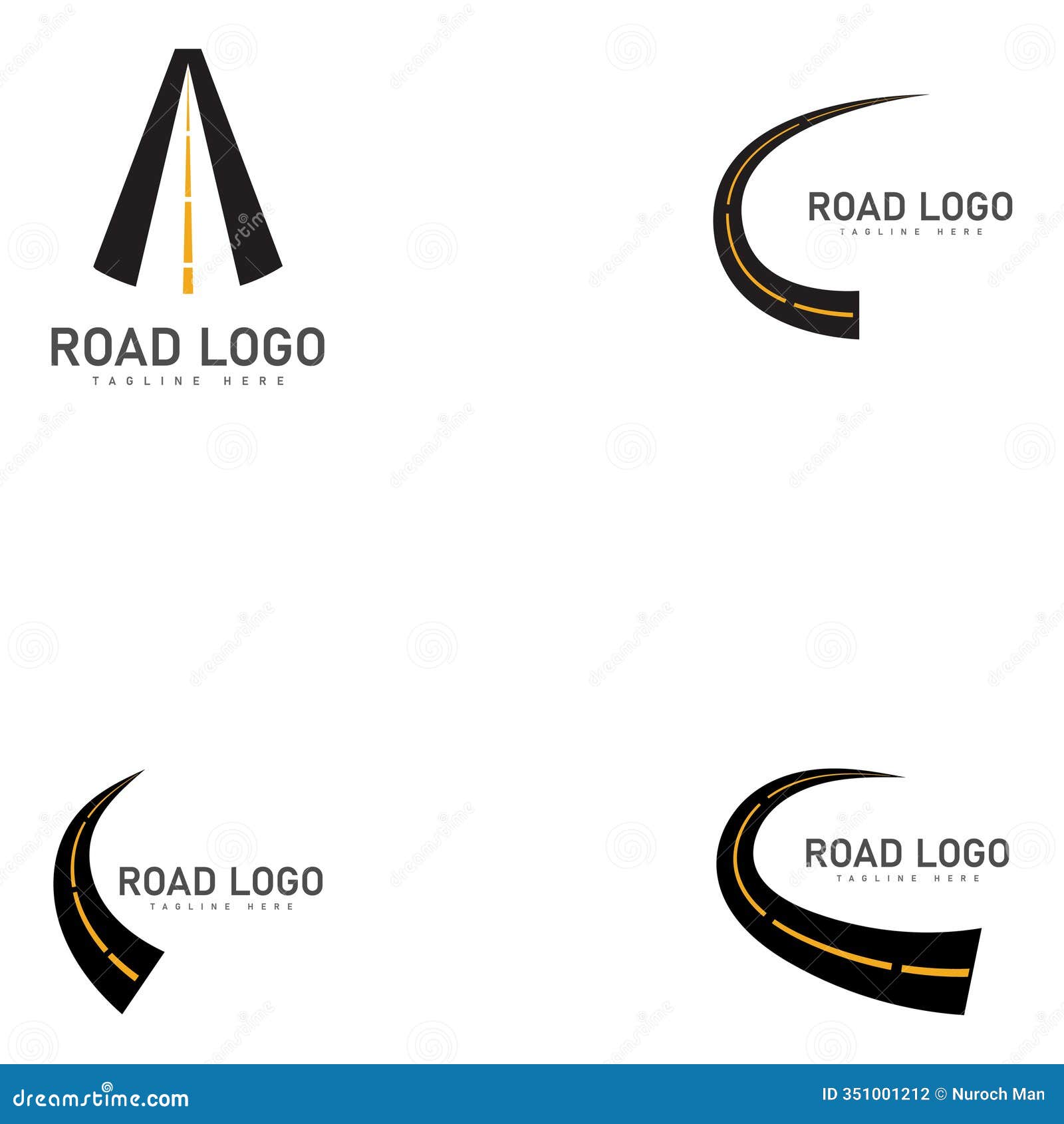 Road Logo Road Logo Vector Template Icon Stock Illustration ...