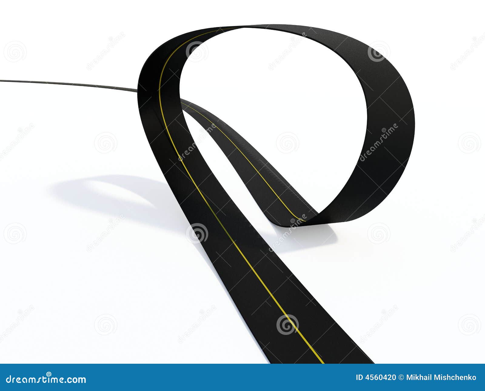 Road loop stock illustration. Illustration of asphalt - 4560420