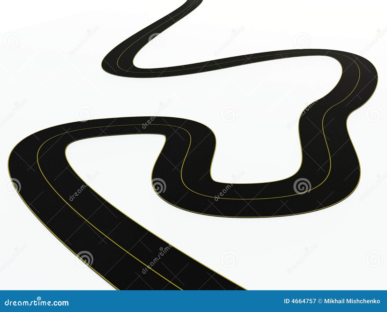 Road loop stock illustration. Illustration of horizon - 4664757