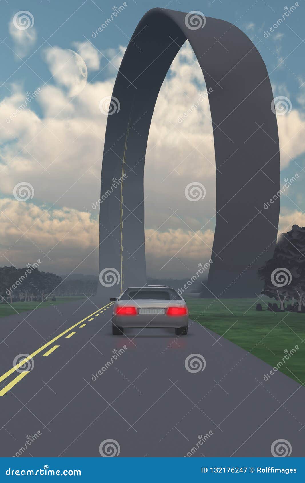 Road loop stock illustration. Illustration of auto, future - 132176247