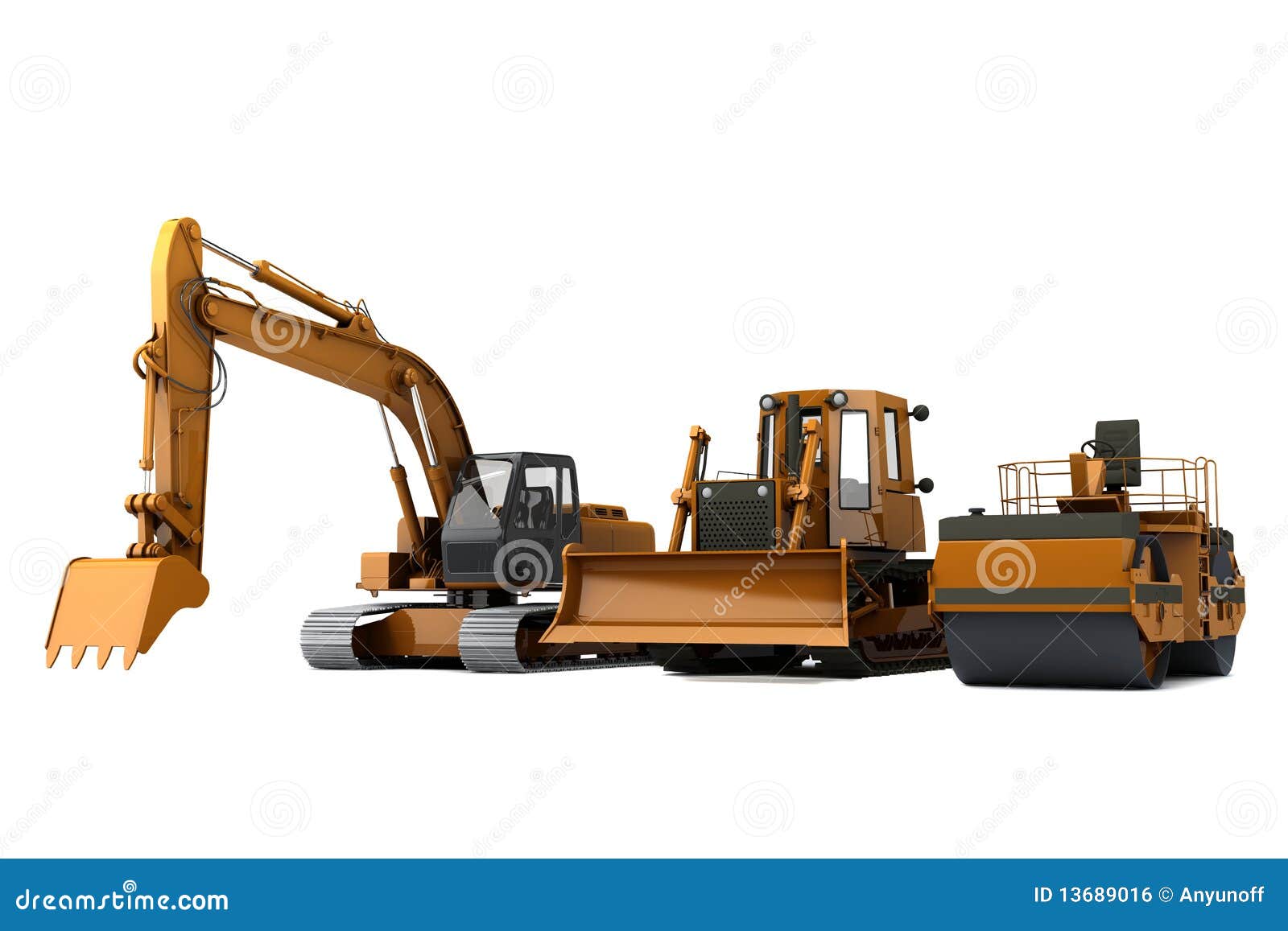 Road machinery stock illustration. Illustration of mover - 13689016