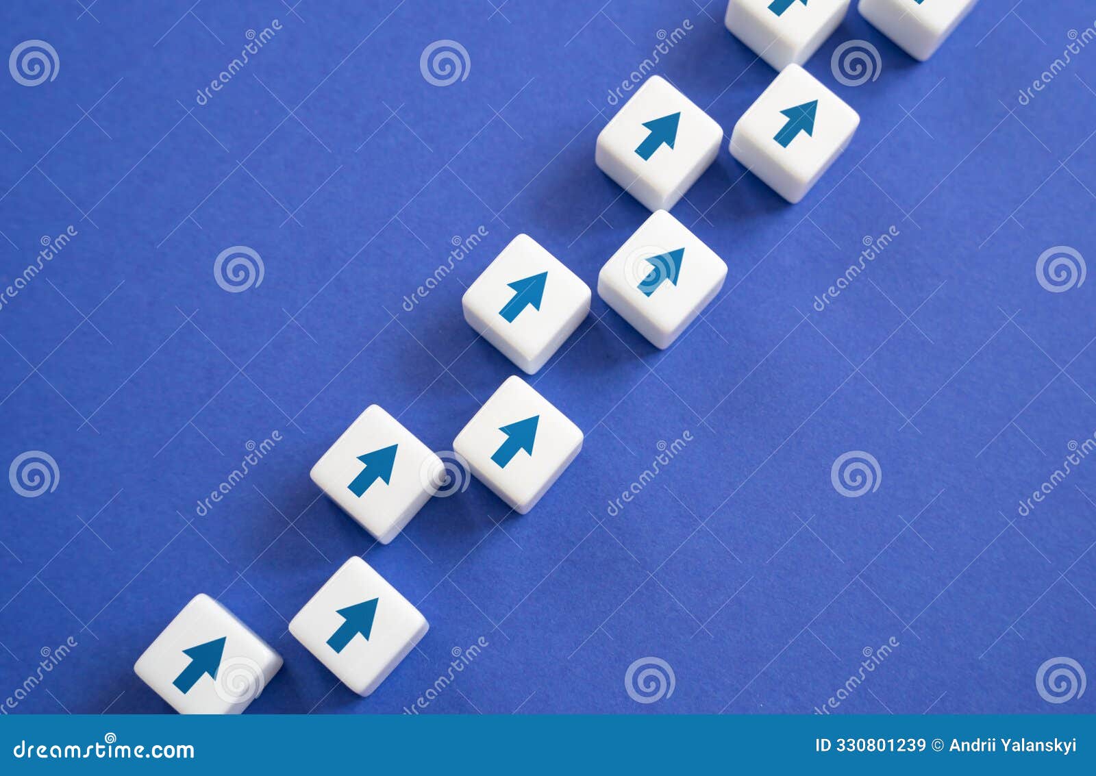 A Road Made of Arrows. Moving Forward Step by Step. Stock Image - Image ...