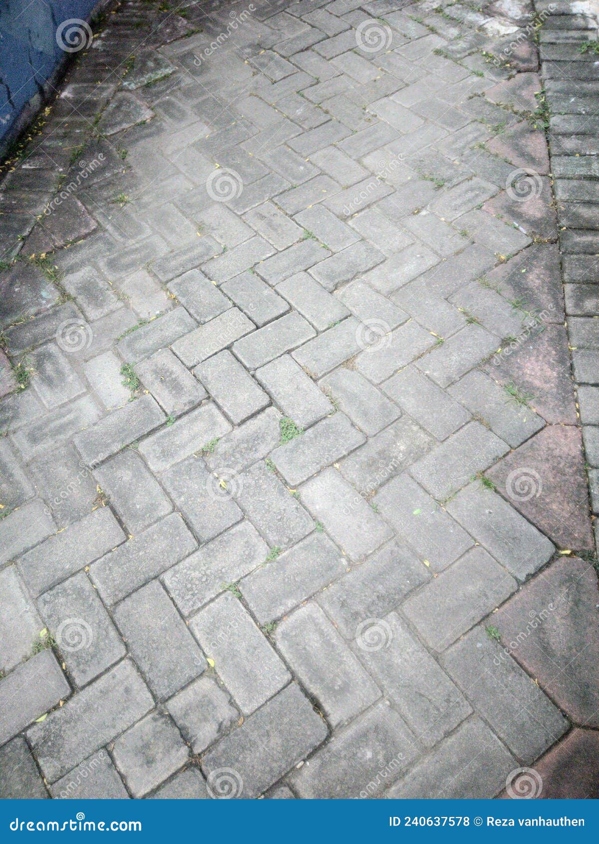 The Road Made of Paving Stones Stock Photo - Image of beautiful, gutter ...