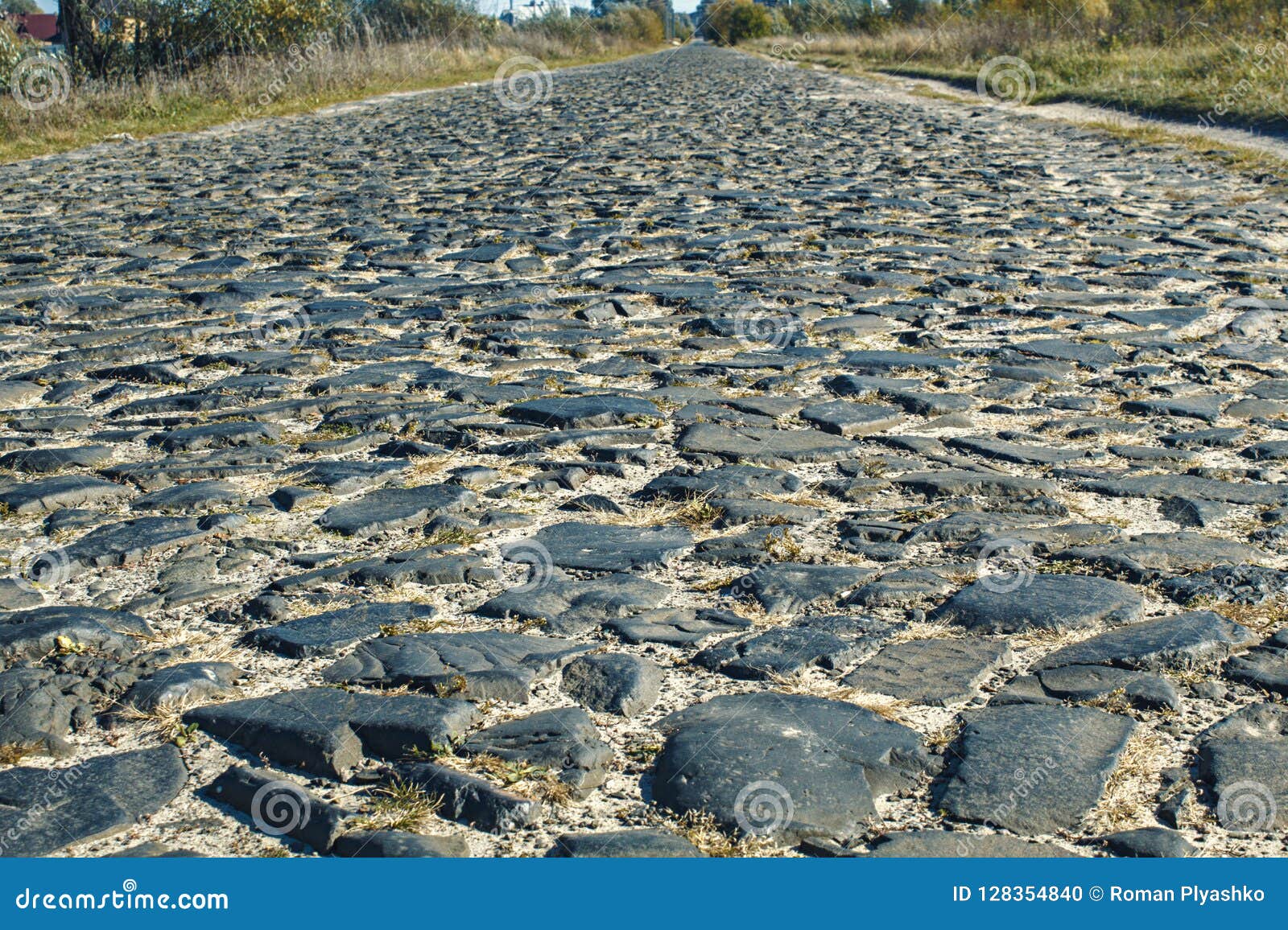 The Road is Made of Stones. Stock Photo - Image of horizon, path: 128354840