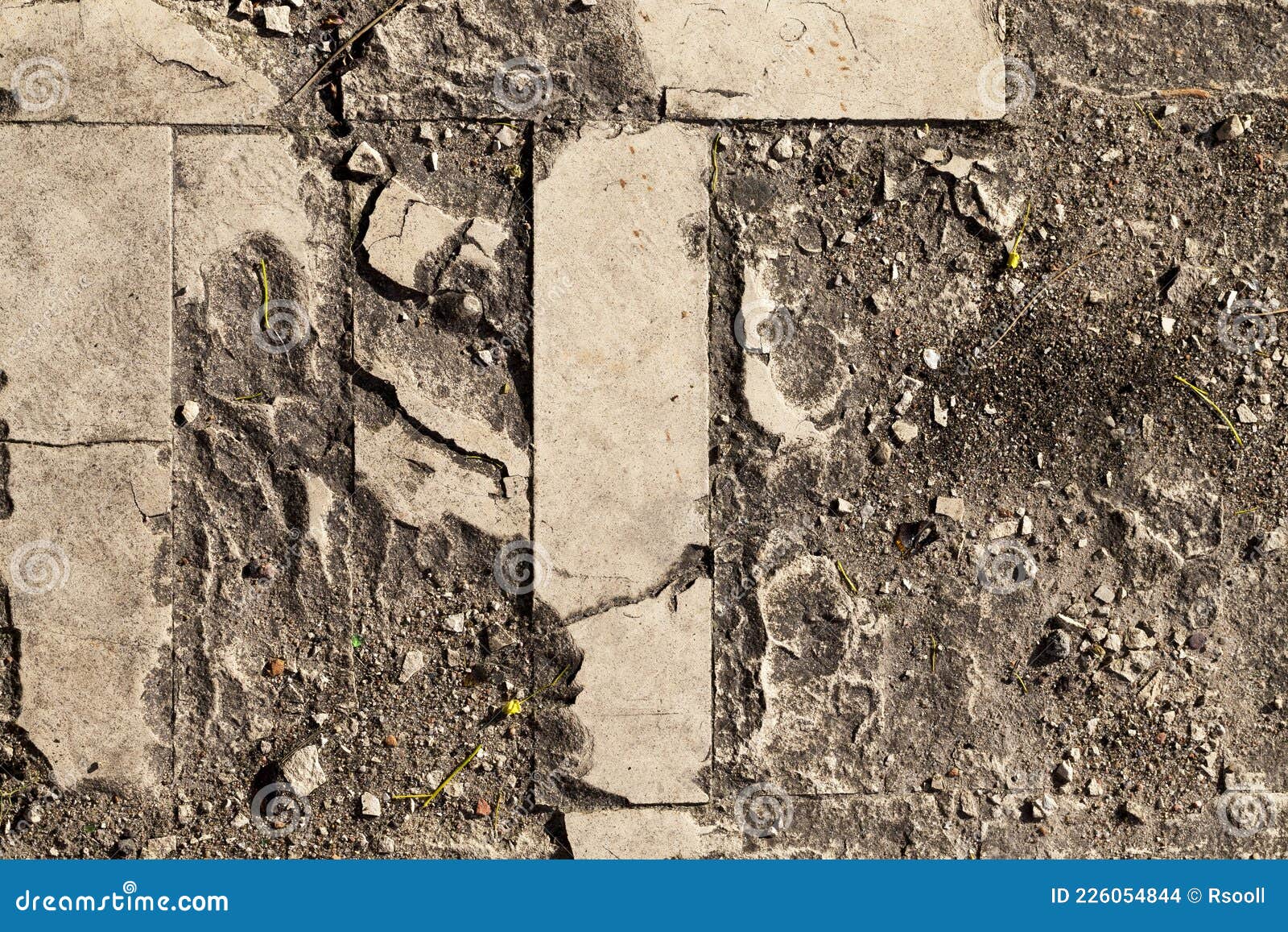 A Road Made of Tiles that Collapsed Stock Photo - Image of floor, road ...