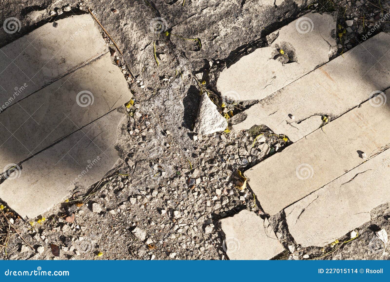 A Road Made of Tiles that Collapsed Stock Photo - Image of tile, street ...