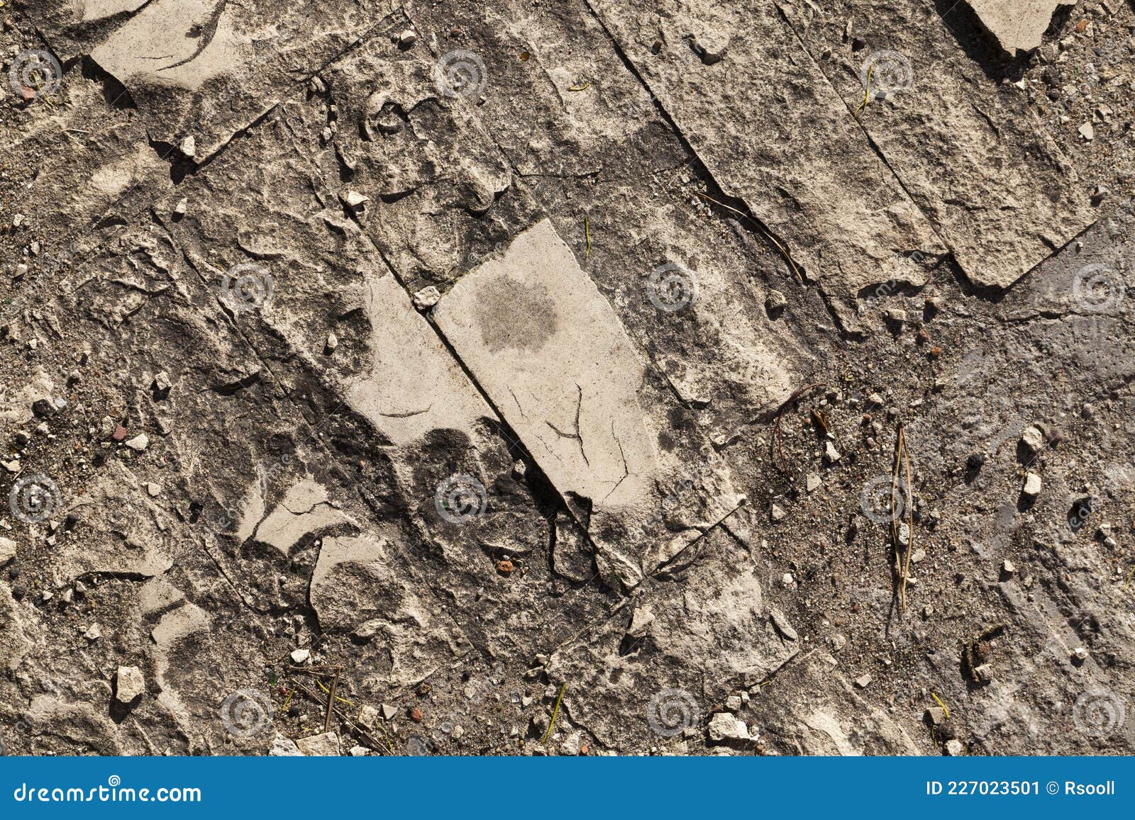 A Road Made of Tiles that Collapsed Stock Image - Image of street ...
