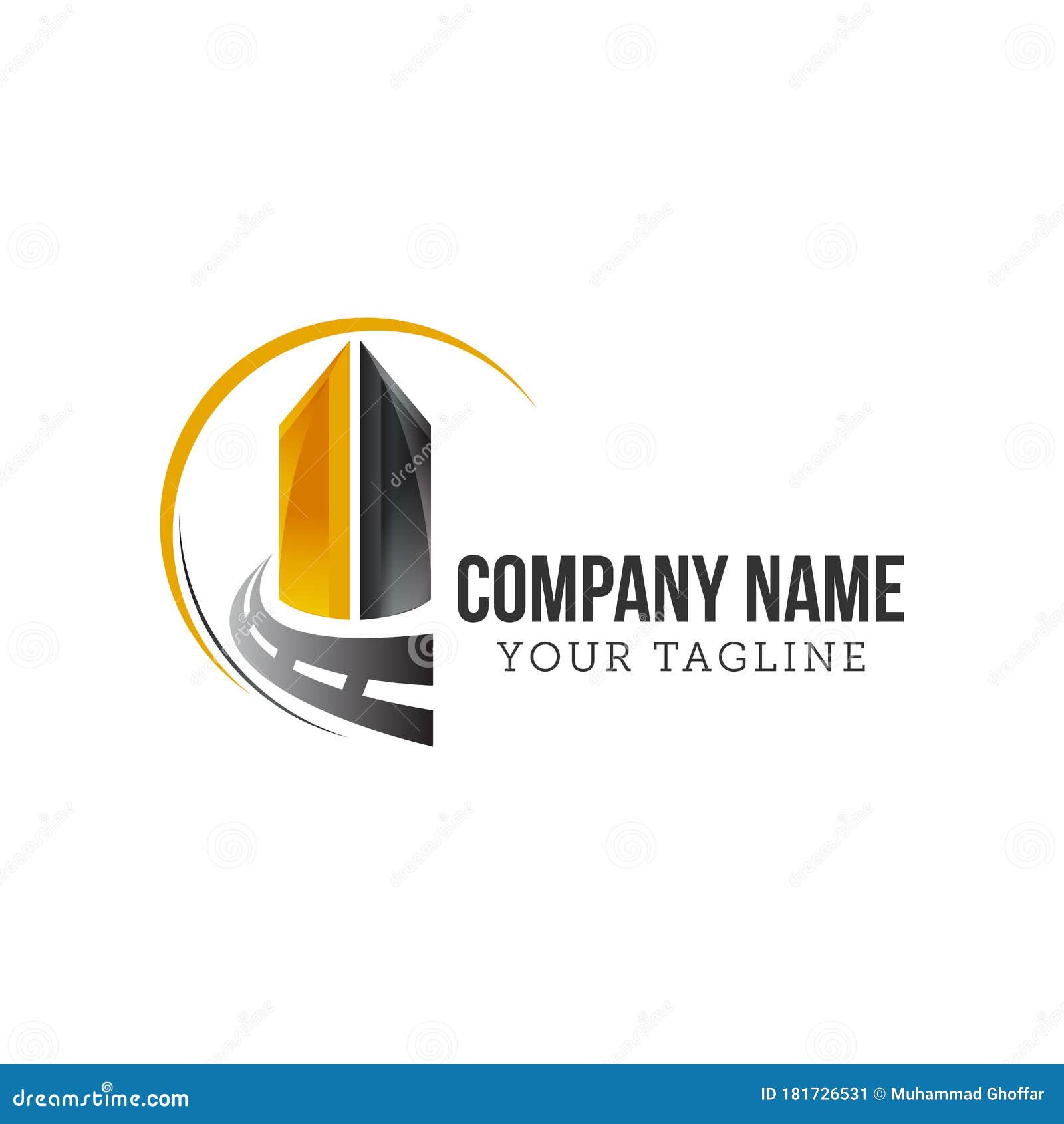 Road Maintenance Creative Sign Concept. Paving Logo Design Template ...