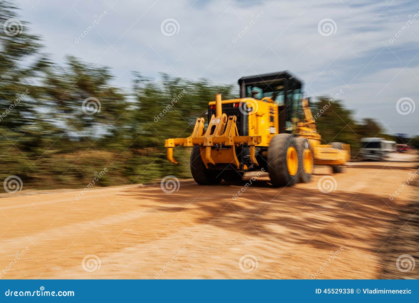 Road making stock photo. Image of orange, moving, build - 45529338