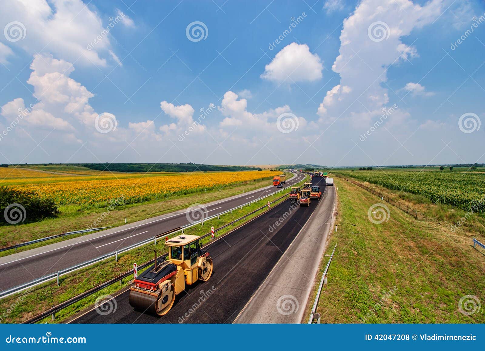 Road making stock photo. Image of loader, interstate - 42047208