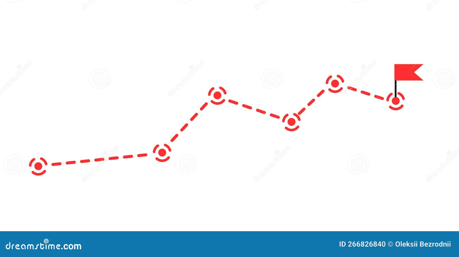 Road map dash line way stock vector. Illustration of street - 266826840