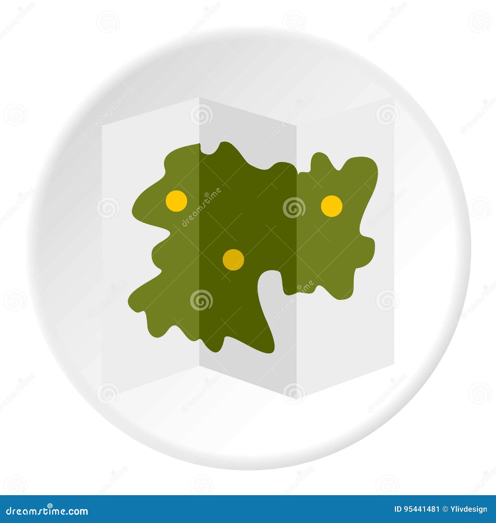 Road map icon circle stock vector. Illustration of shape - 95441481