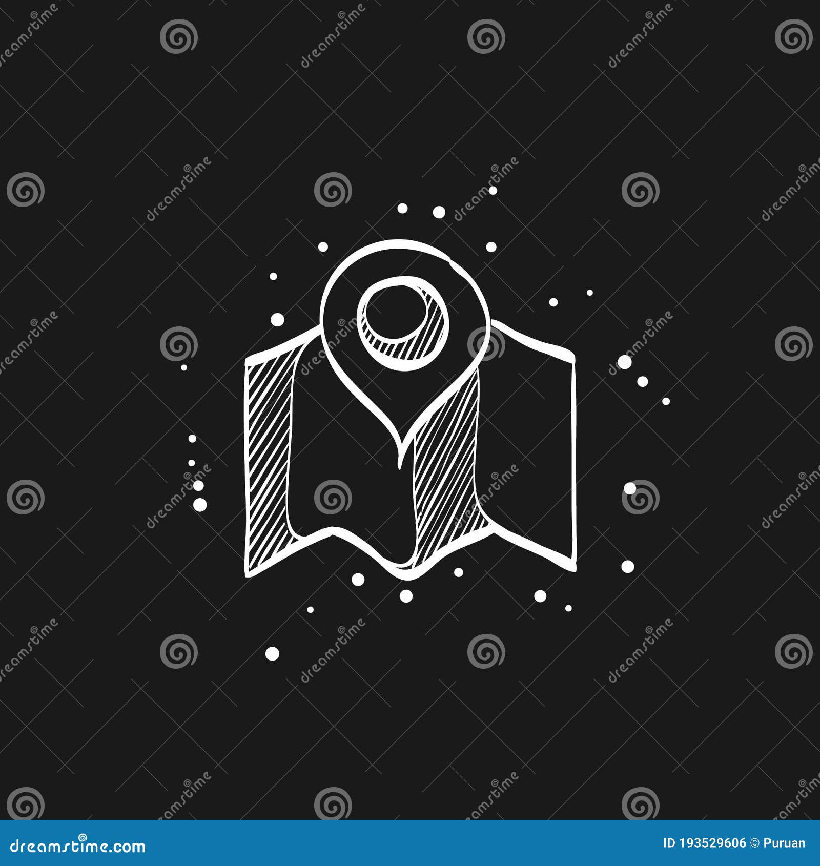 Sketch Icon in Black - World Map Stock Vector - Illustration of ...