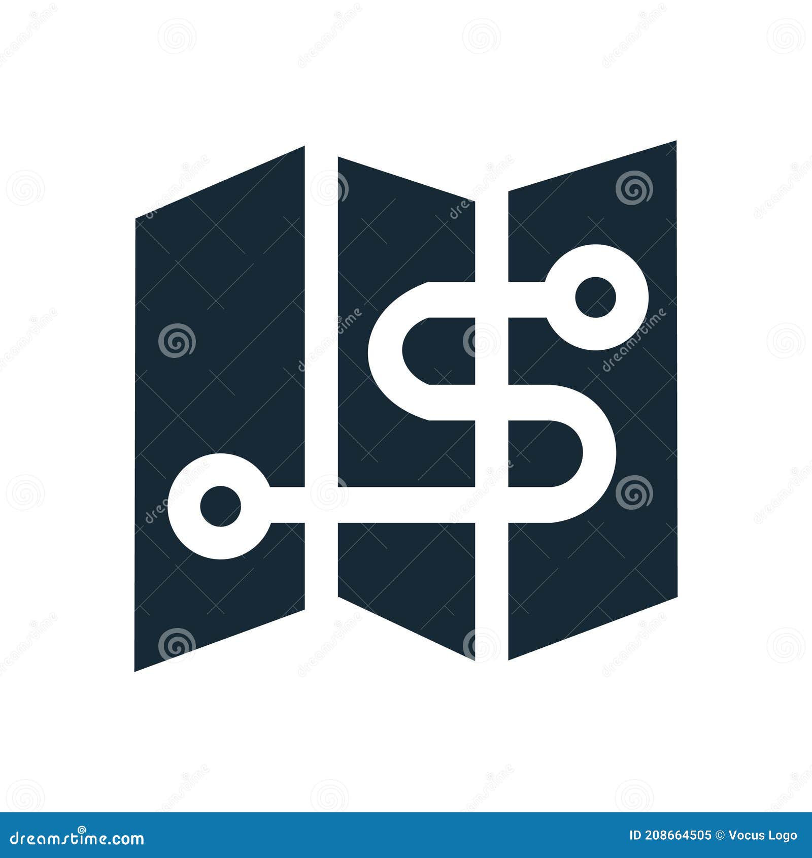 Road Map Icon Vector Logo Template Stock Vector - Illustration of logo ...