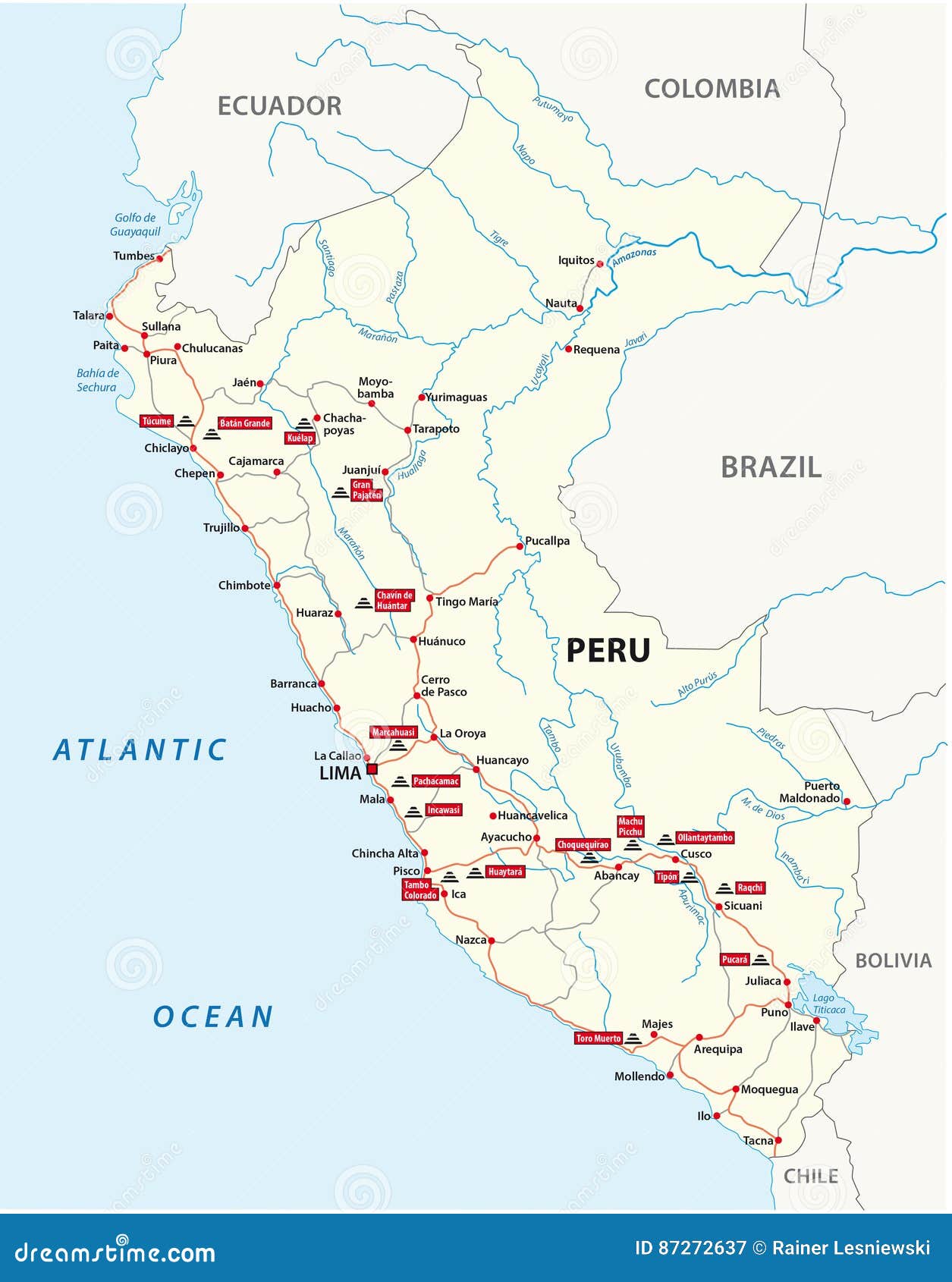 Mapa De Estradas Incas