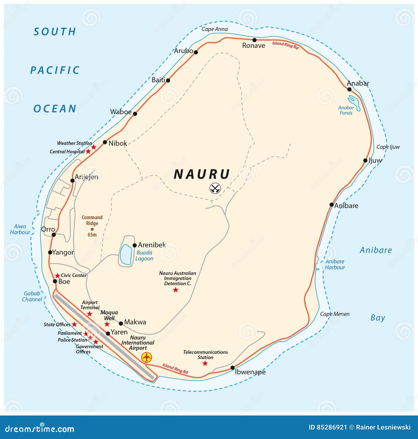 Nauru Map