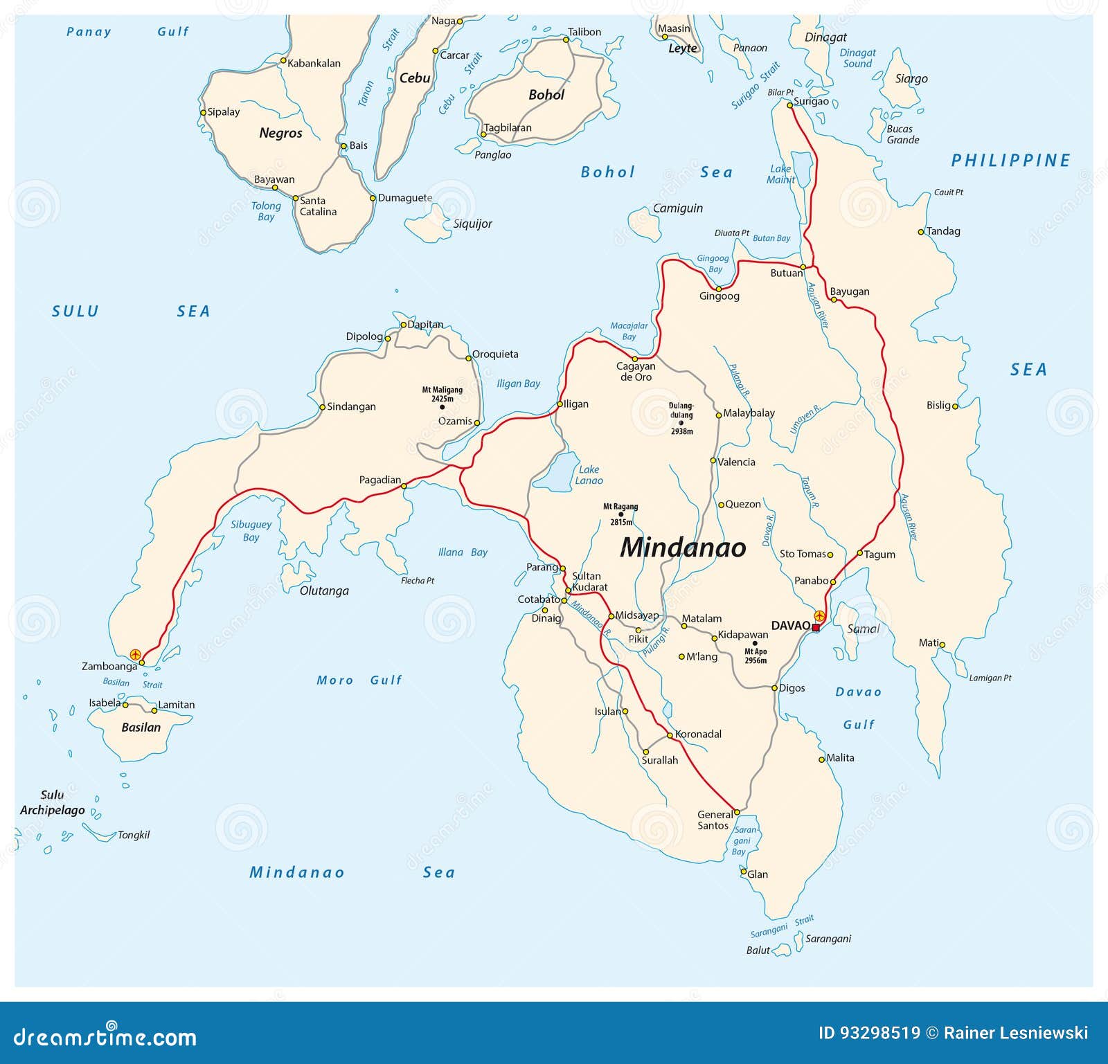 Detailed Map Of Mindanao