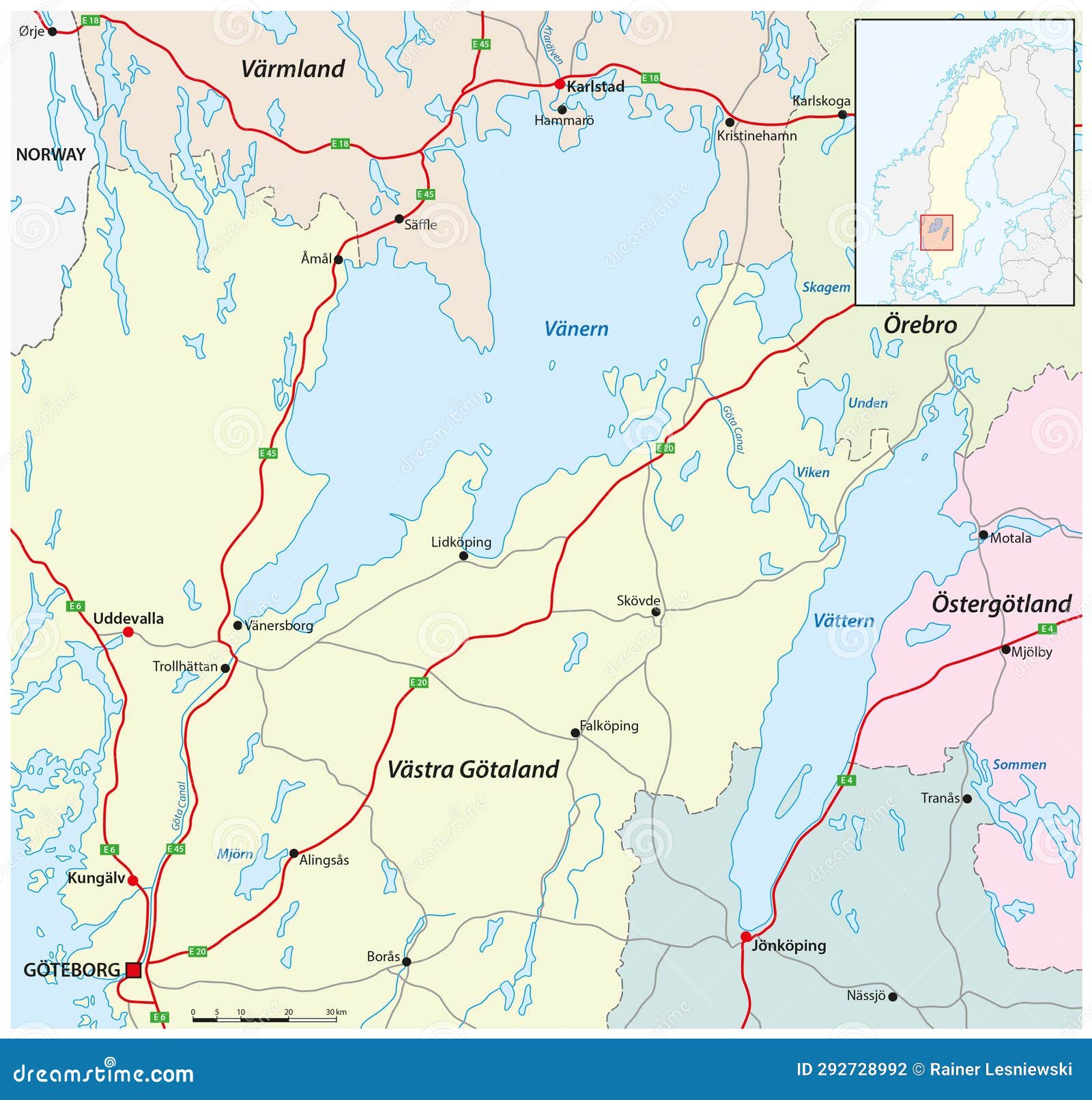Road Map Of The Swedish Baltic Sea Island Of Gotland Vector ...