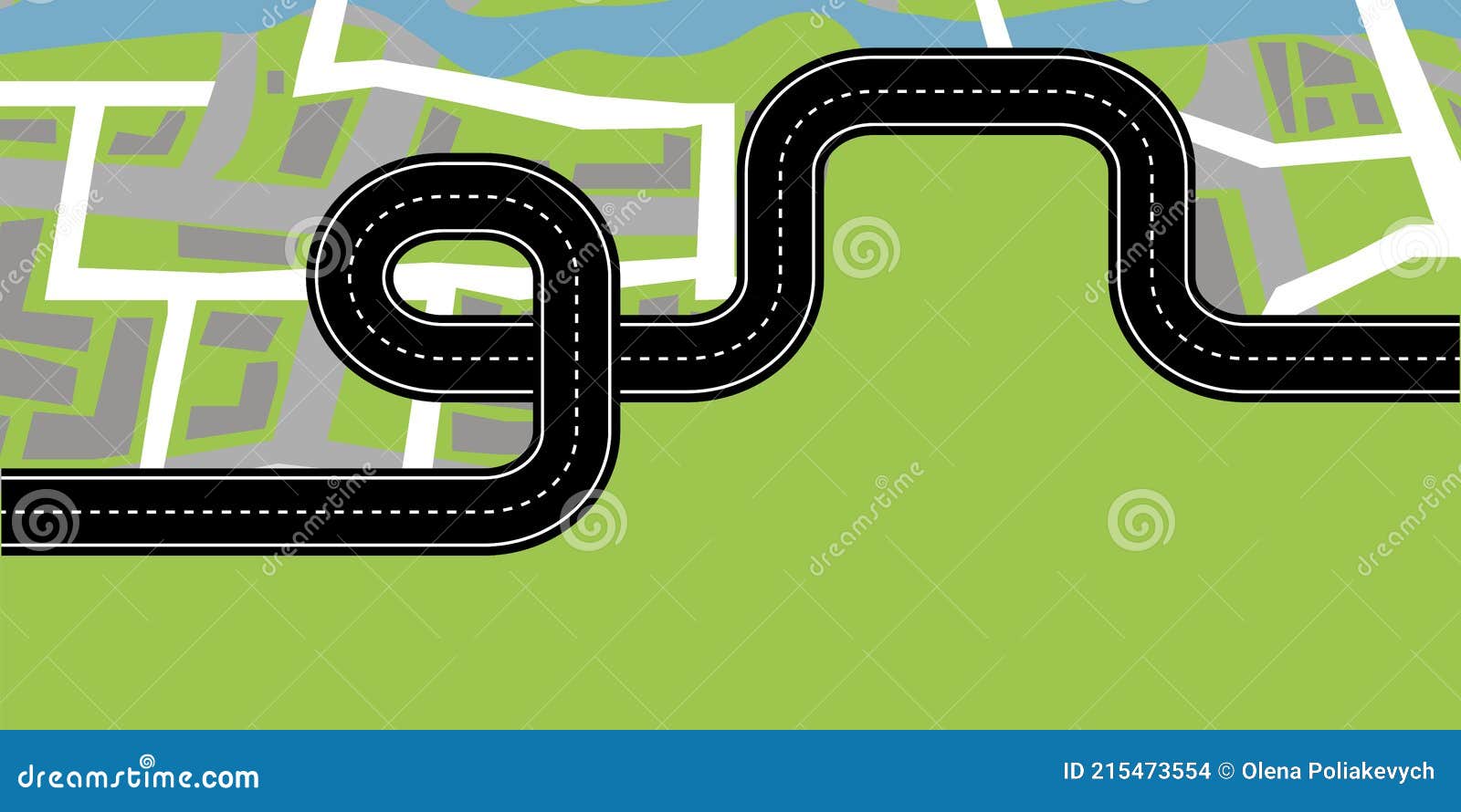 Road on the Map. Timeline Map. Chart Concept. Business Infographic ...