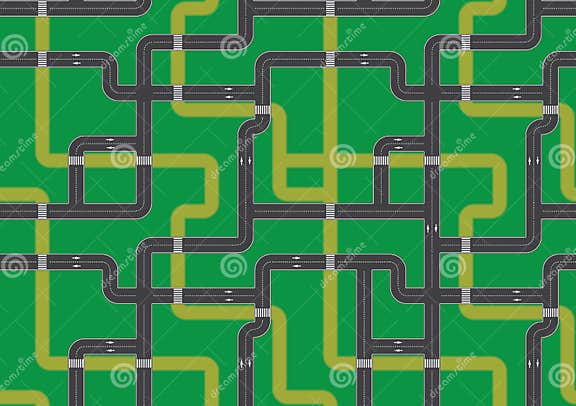 Road Map - Vector Background Stock Vector - Illustration of crossroads ...