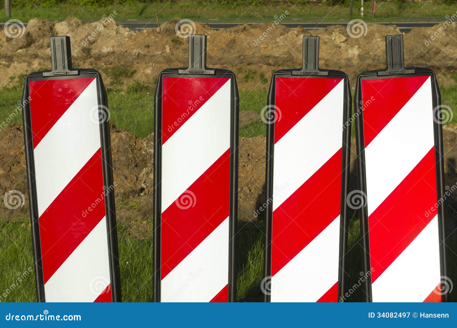 Road markers stock image. Image of standing, contemporary - 34082497