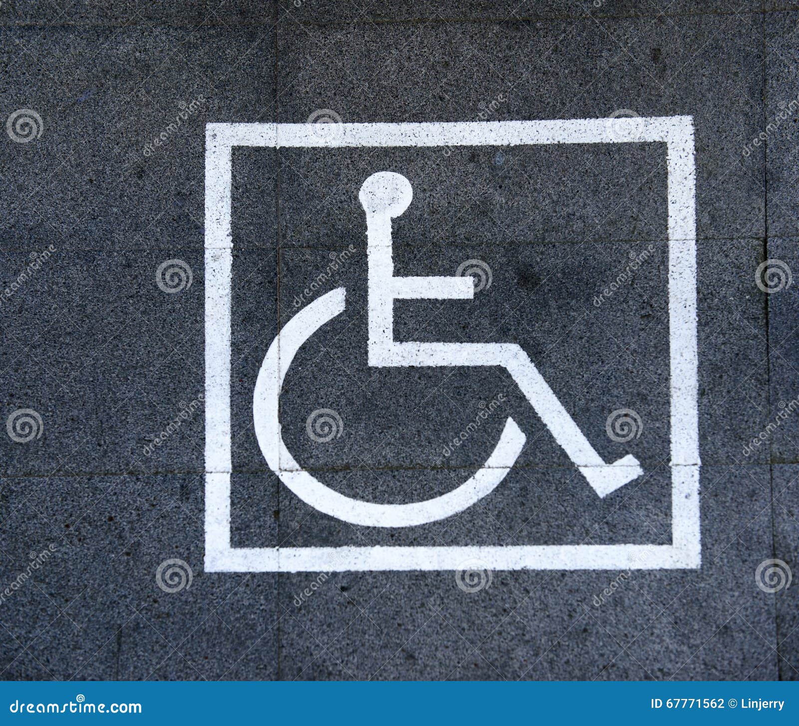 Road marking for disabled stock photo. Image of accessible - 67771562