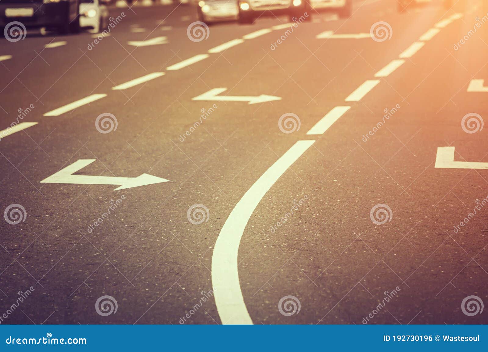 Road Marking on the Highway Stock Photo - Image of traffic, pointer ...