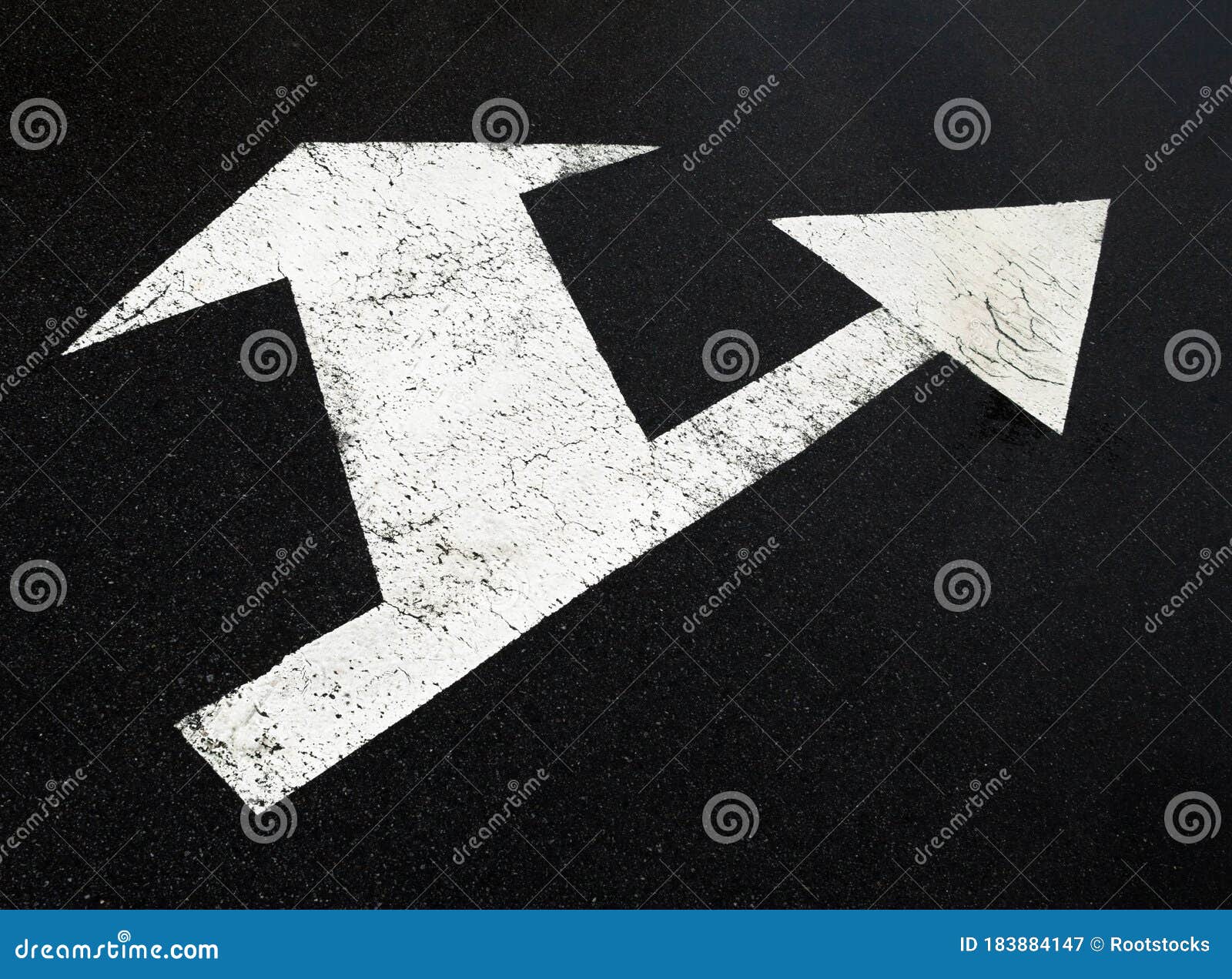 Straight, Turn Left And Right Sign Is Isolated On White Backgrou Stock ...