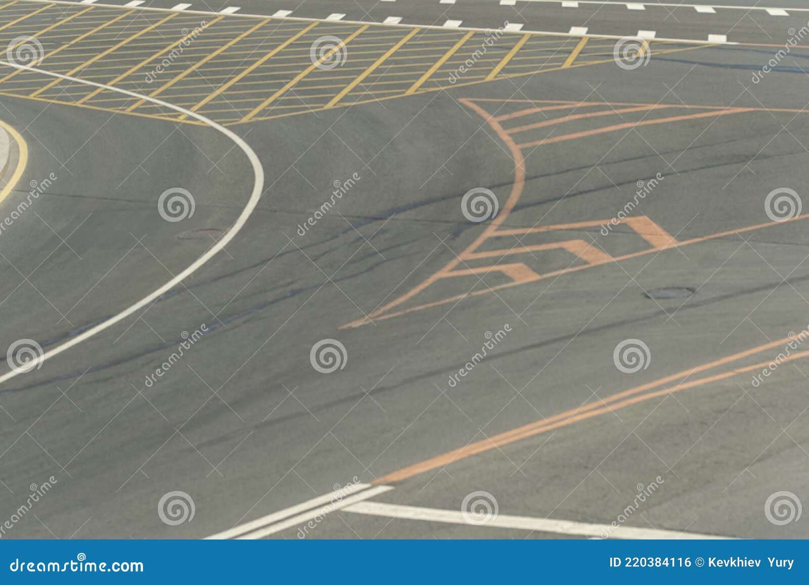 Road Markings and Traffic Symbol on Surface Road Stock Photo - Image of ...