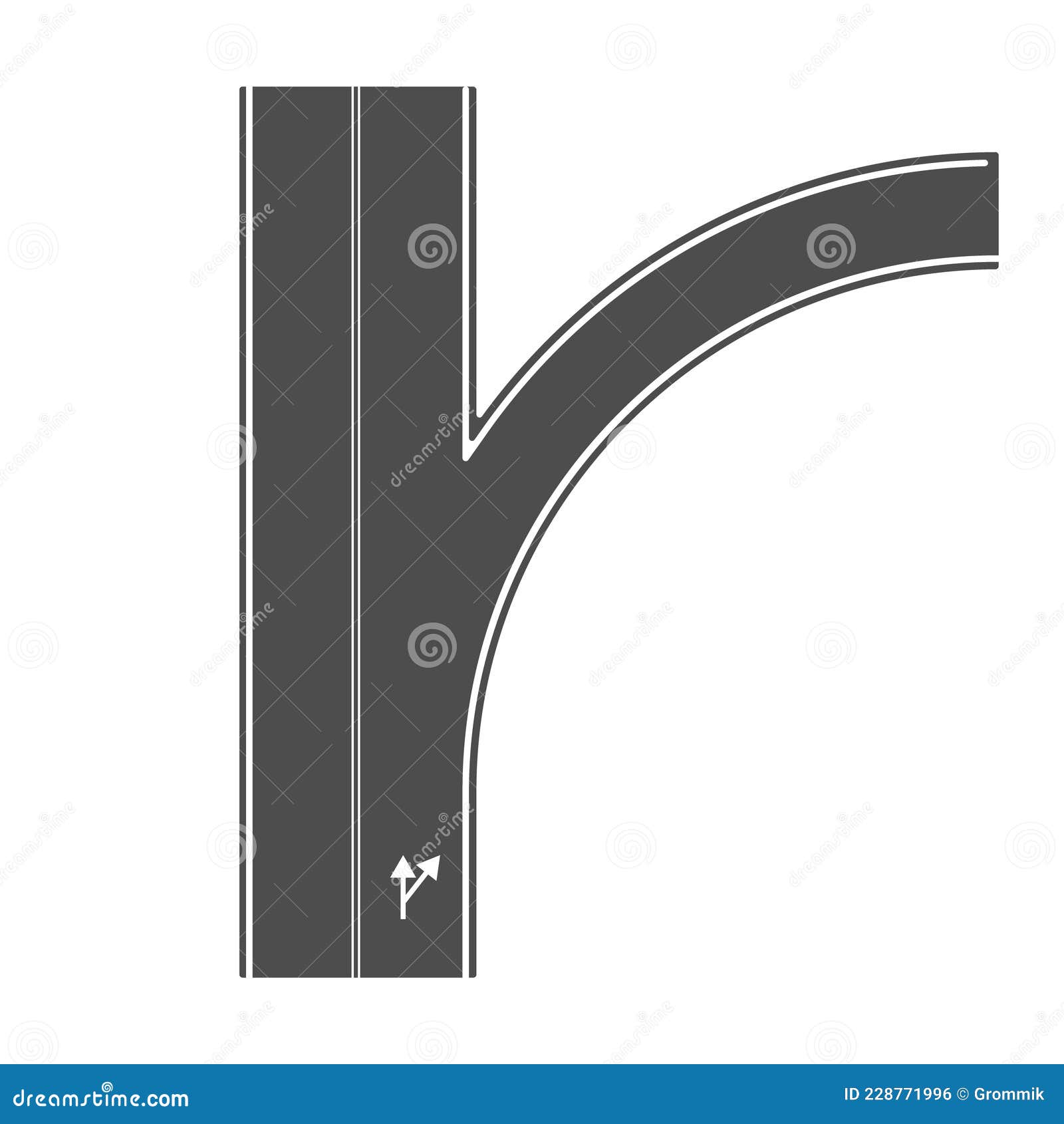 Road Markings. Vector Illustration for Thematic Design Stock Vector ...